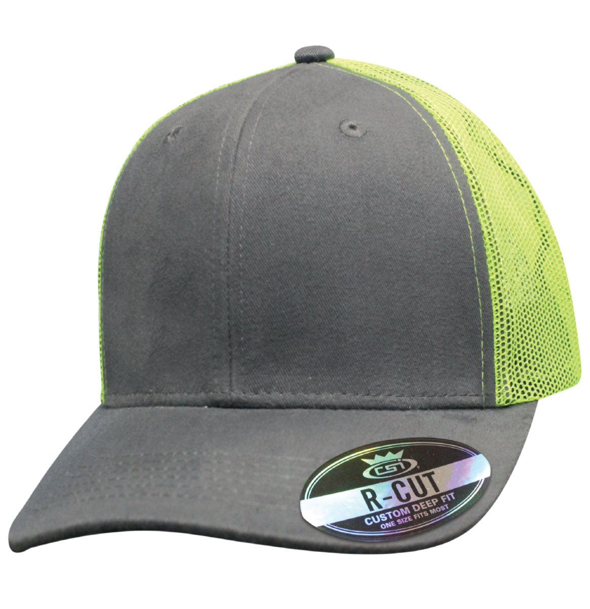 35RCT Reinforced Front Mesh Back Blank Cap - Gray / Green – Capsmith Inc