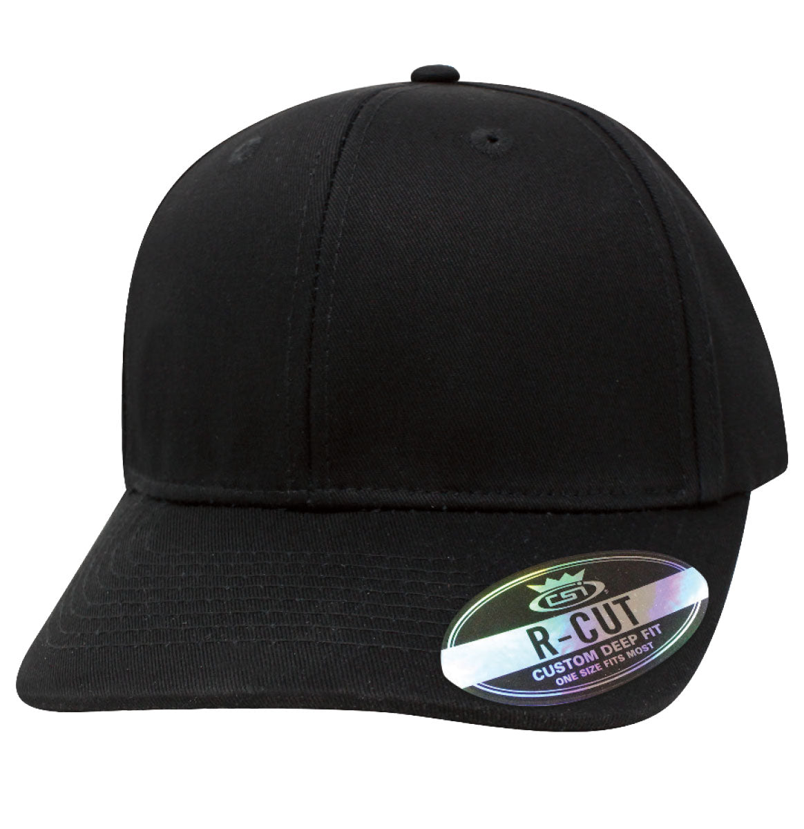 36RCT Reinforced Front Blank Cap - Black – Capsmith Inc