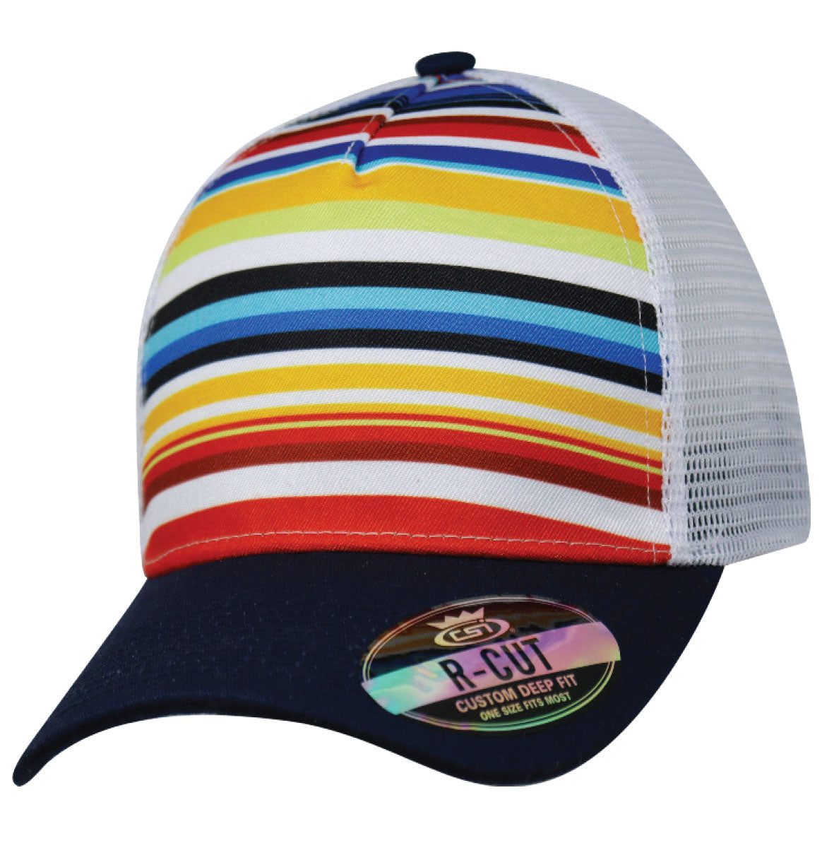 Summer Rays Navy / White Blank Cap – Capsmith Inc