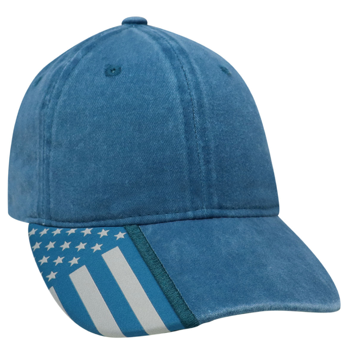Tonal Flag Blank Cap - Cerulean Blue – Capsmith Inc