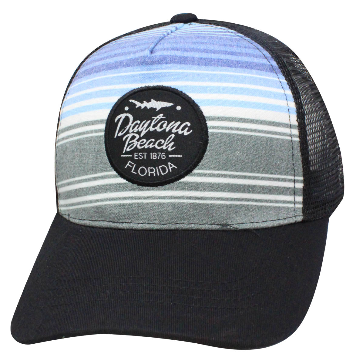 Poly Stripe Sea Blue Daytona Beach – Capsmith Inc